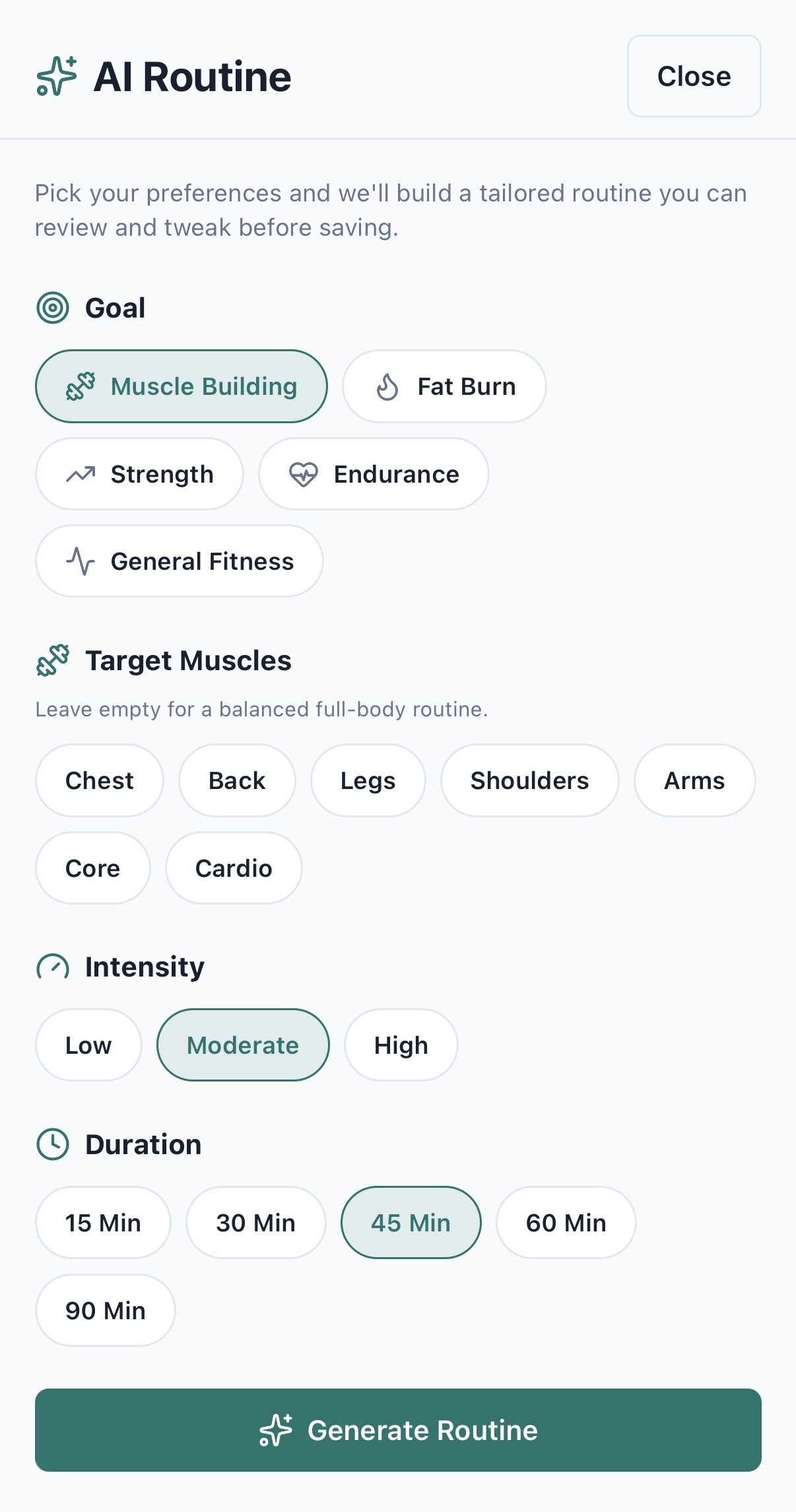 Reece's Fitness Tracker — Train, Fuel & Track Progress in One App